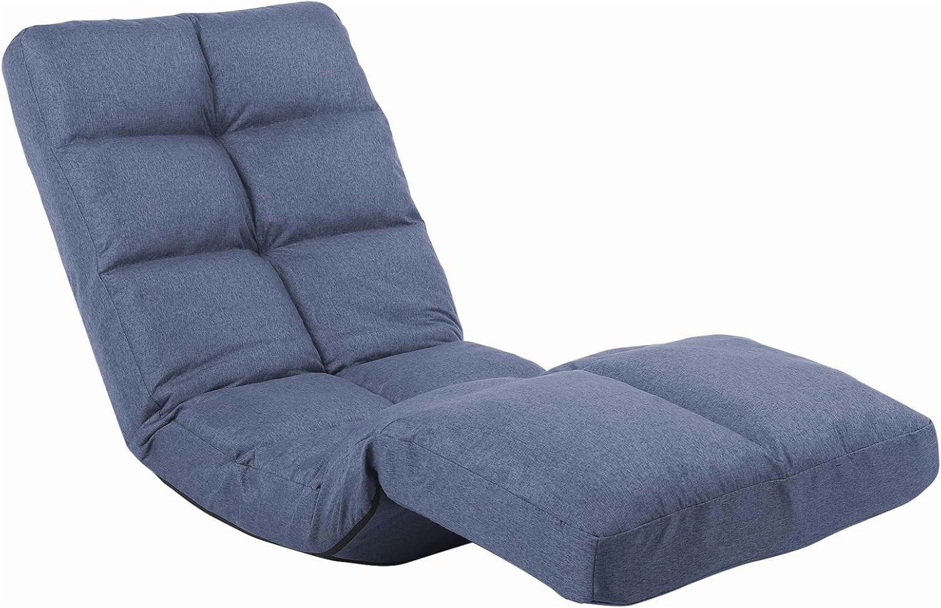 Floor Chair with Footrest Adjustable Backrest with 14 Positions ...