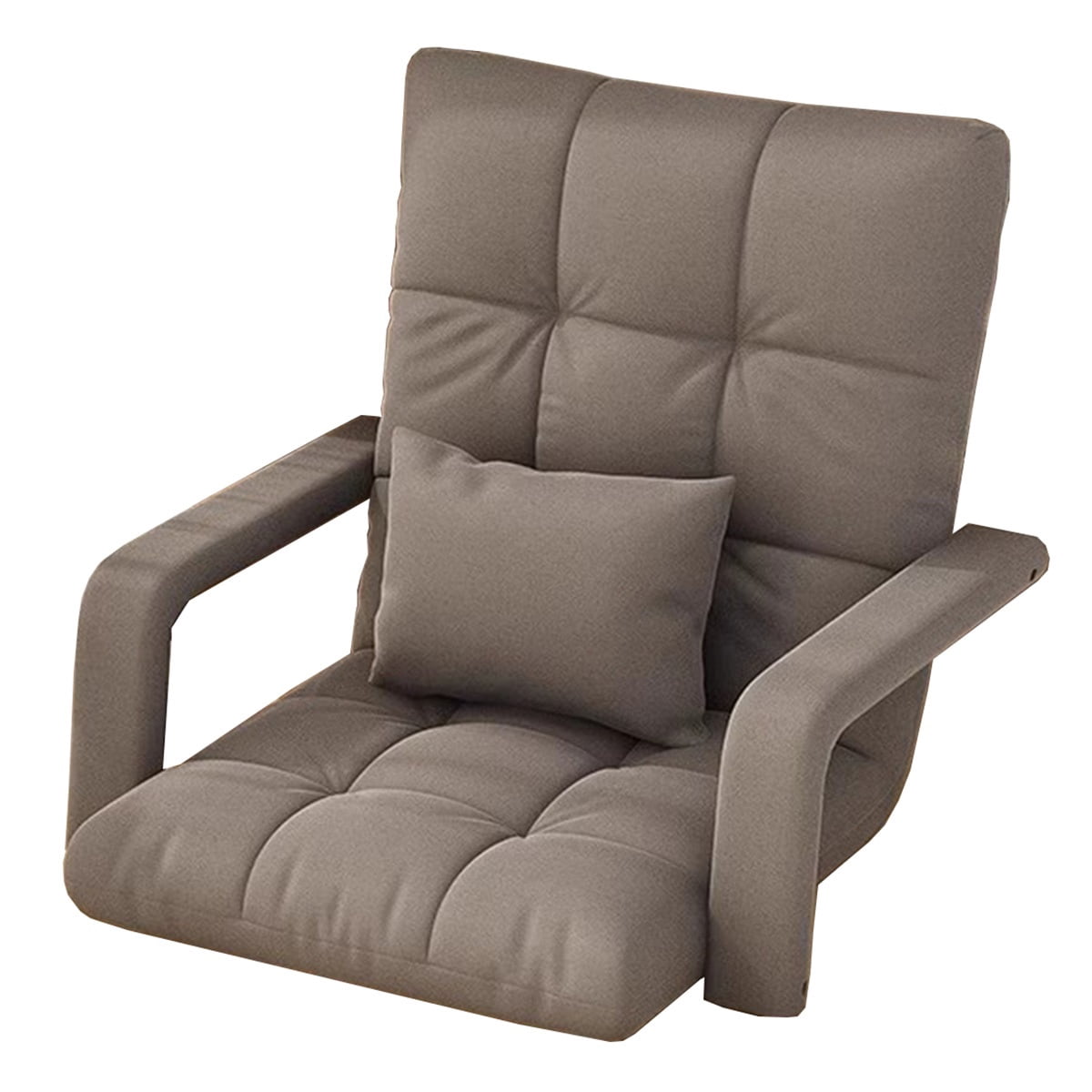 Floor Chair With Back Support Folding Floor Gaming Chair With Armrests ...
