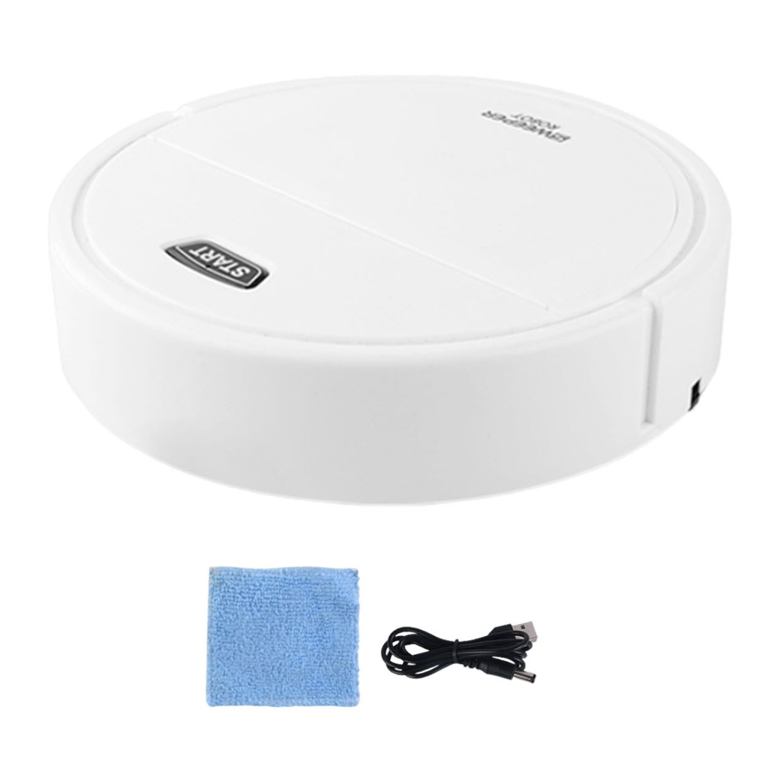 Floor Cleaner Smart Mini Robotic Vacuum, 9x9x2 Inch Climbing Sweeper with 1200Pa Suction ...