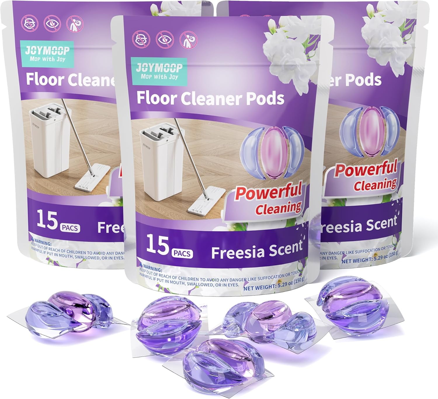 Floor Cleaner for Mopping, 45 PCS Mopping Solution, Hardwood Floor ...