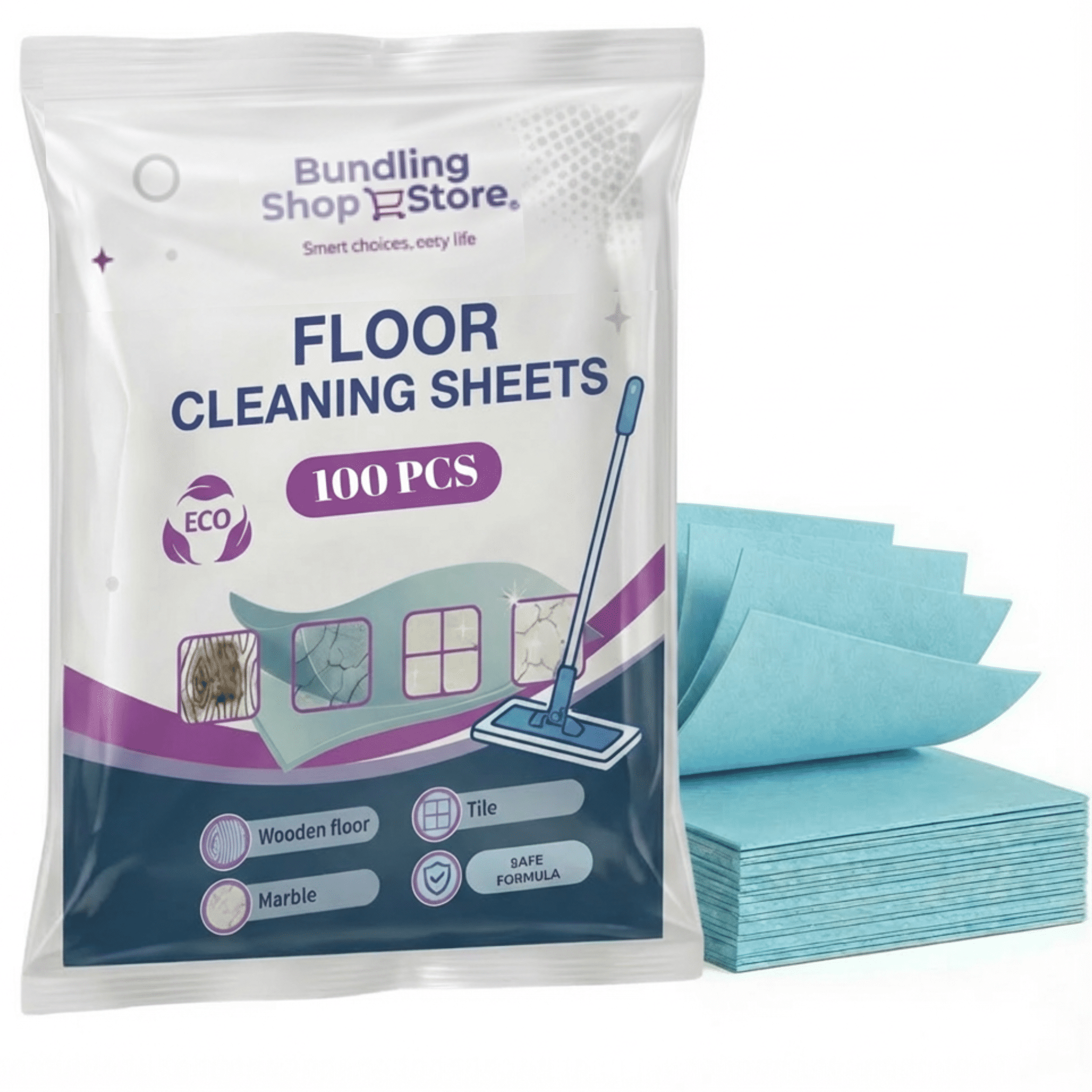 Floor Cleaning Sheets – Eco-Friendly Plant-Based Mop Cleaner, German ...