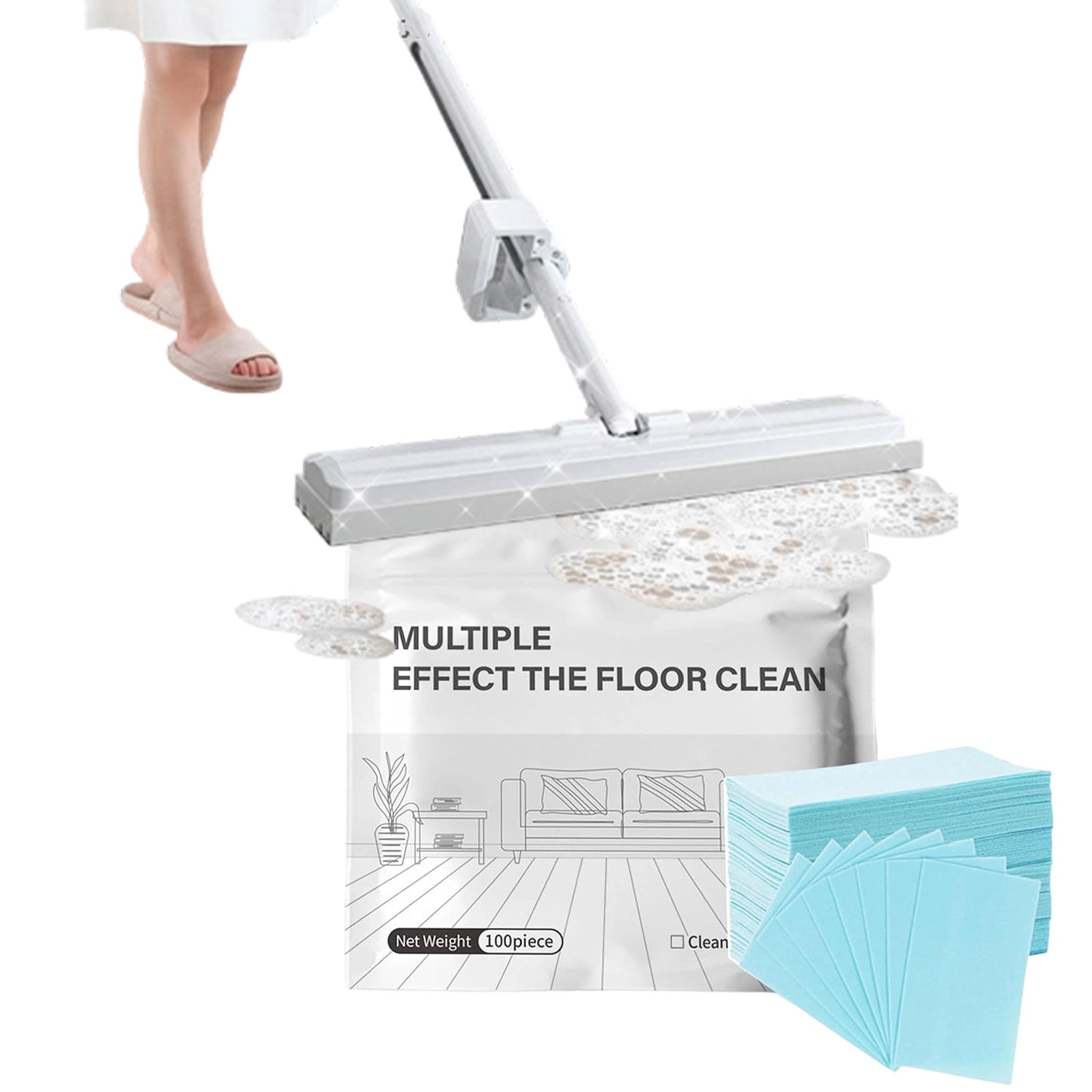 Floor Cleaning Tablets Multi-Surface Cleaner, 100 PCS Floor Cleaning ...