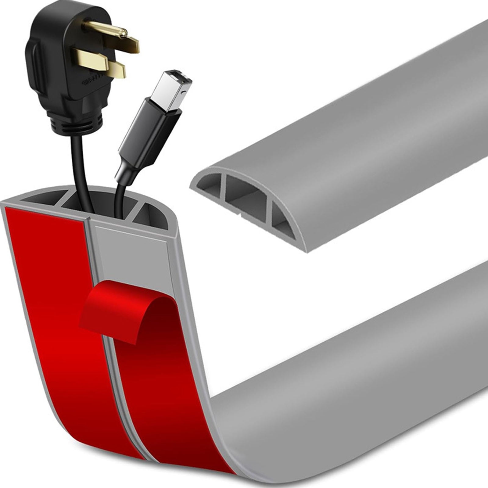 Floor Cord Cover Adhesive Power Cable Protector Cord Hider Cable Wire ...