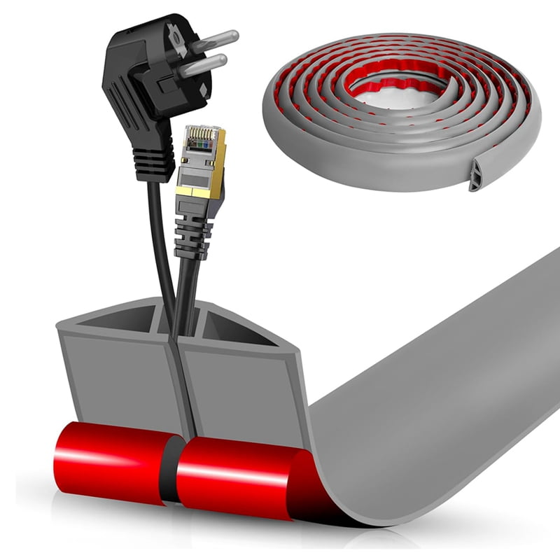 Floor Cord Cover Cable Cavity Self Adhesive Cord Hider Floor 10FT Floor ...