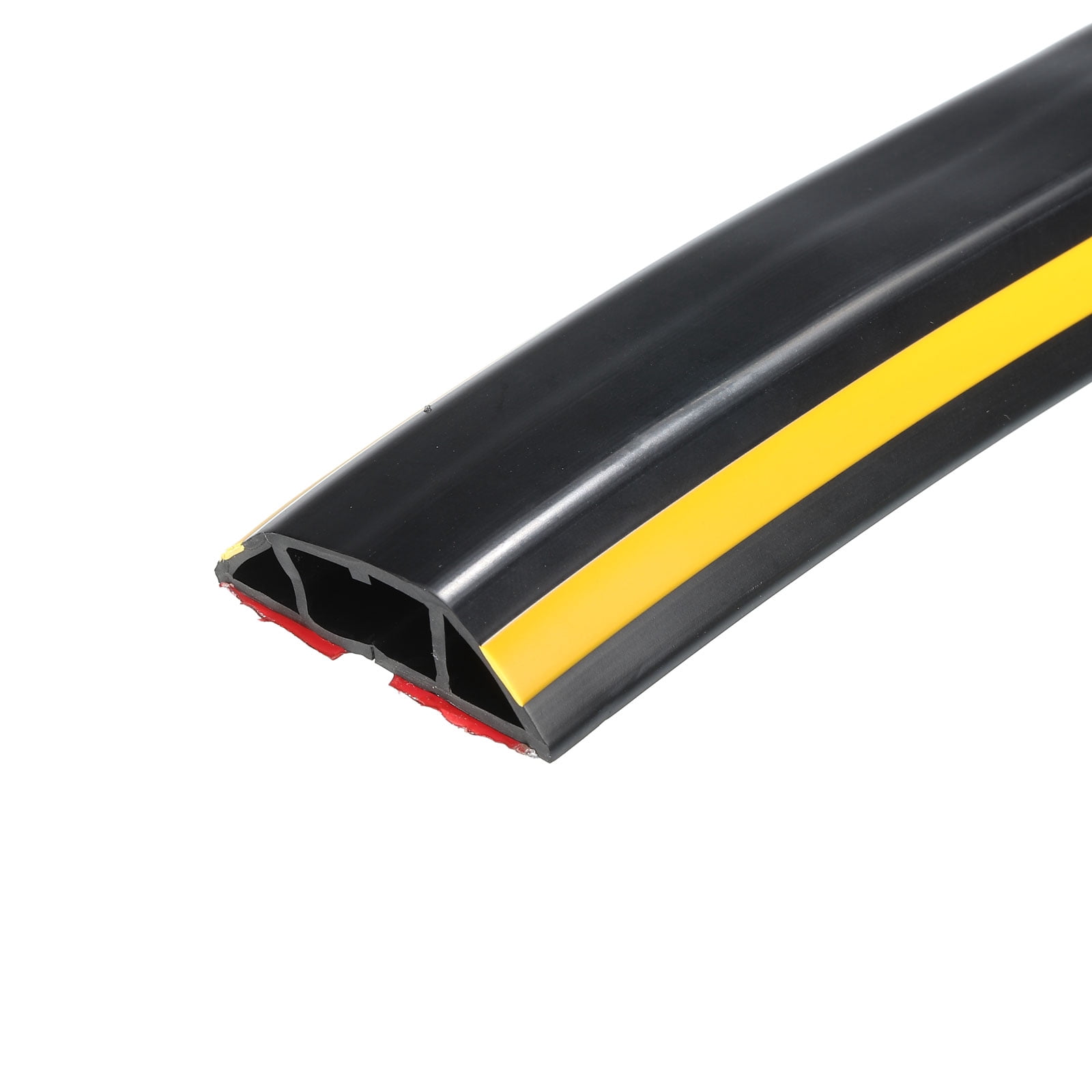 Floor Cord Cover Cable Protectors 0.8" W x 0.4" H 3.3ft Yellow Black ...