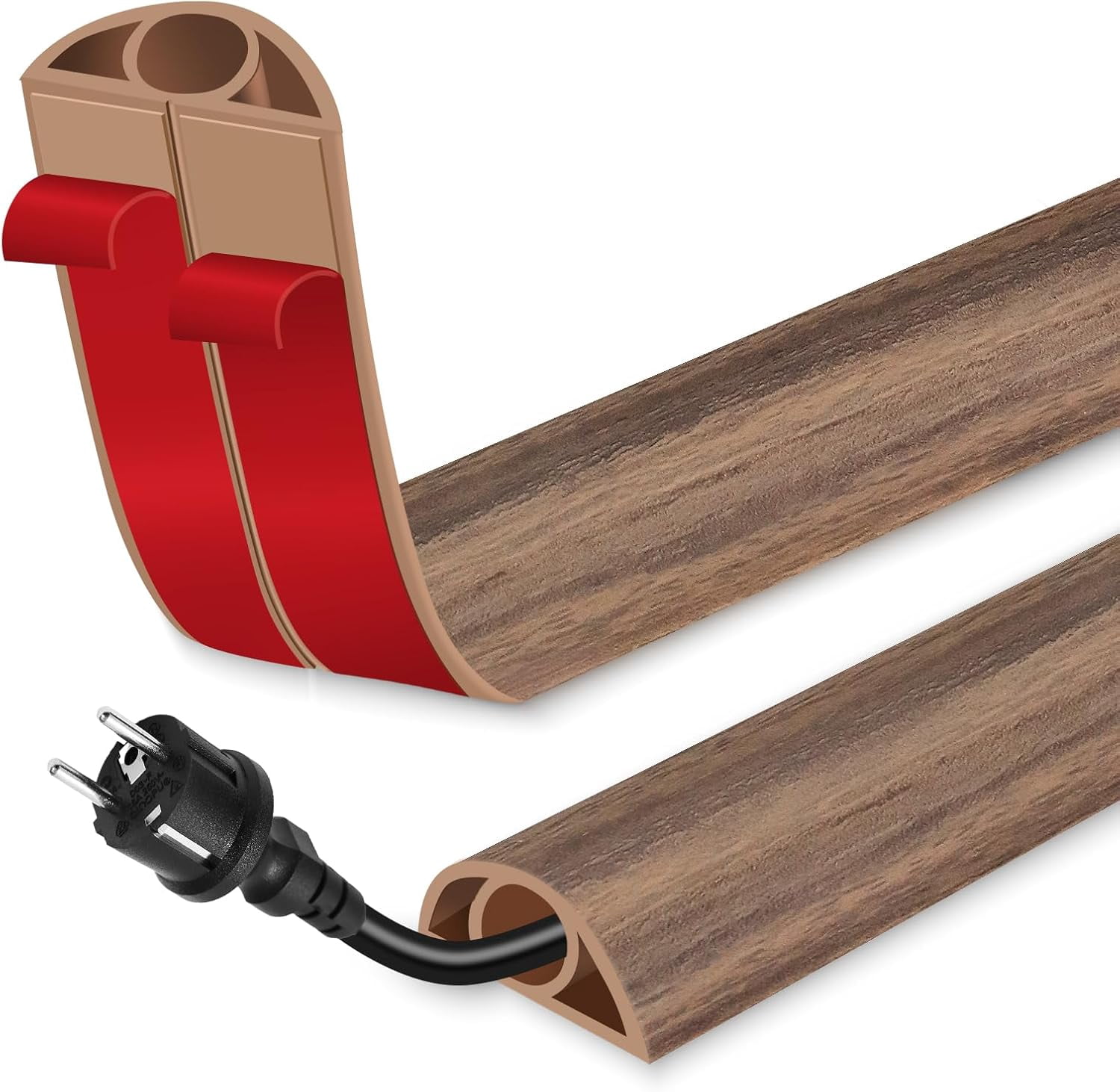 Floor Cord Cover for Wires on Floor Self Adhesive Cord Hider Floor ...