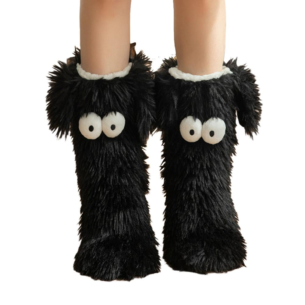 Floor Cozy Socks with Big Eye and Floppy Ears Womens Winter Cute 3D ...