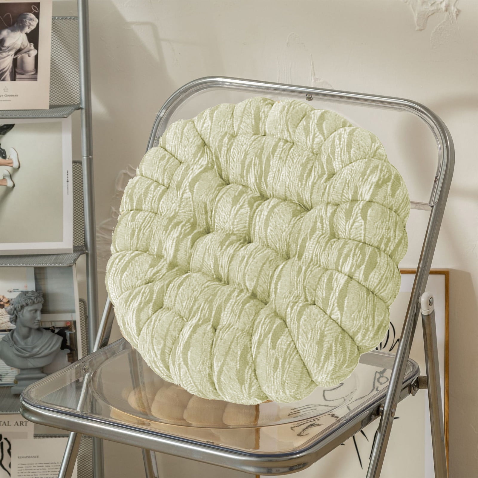 Floor Cushion for Sitting on Floor | 16 Inch Square Foam Seat Pillow ...