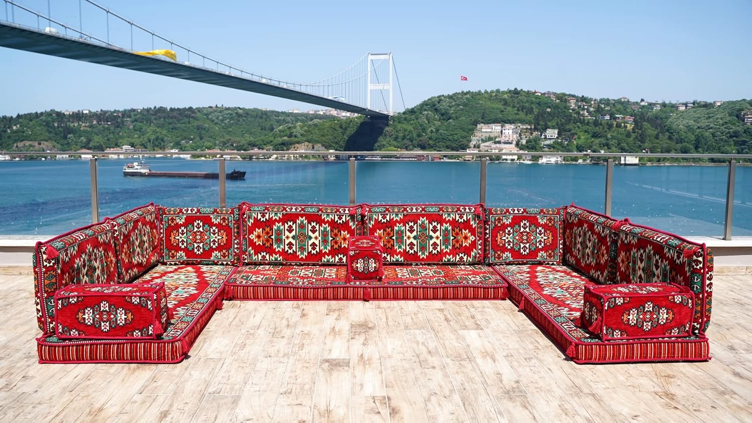 Floor Cushions Sofa Seating, U Shaped Modular Sofa, Sofa Bed, Turkish ...