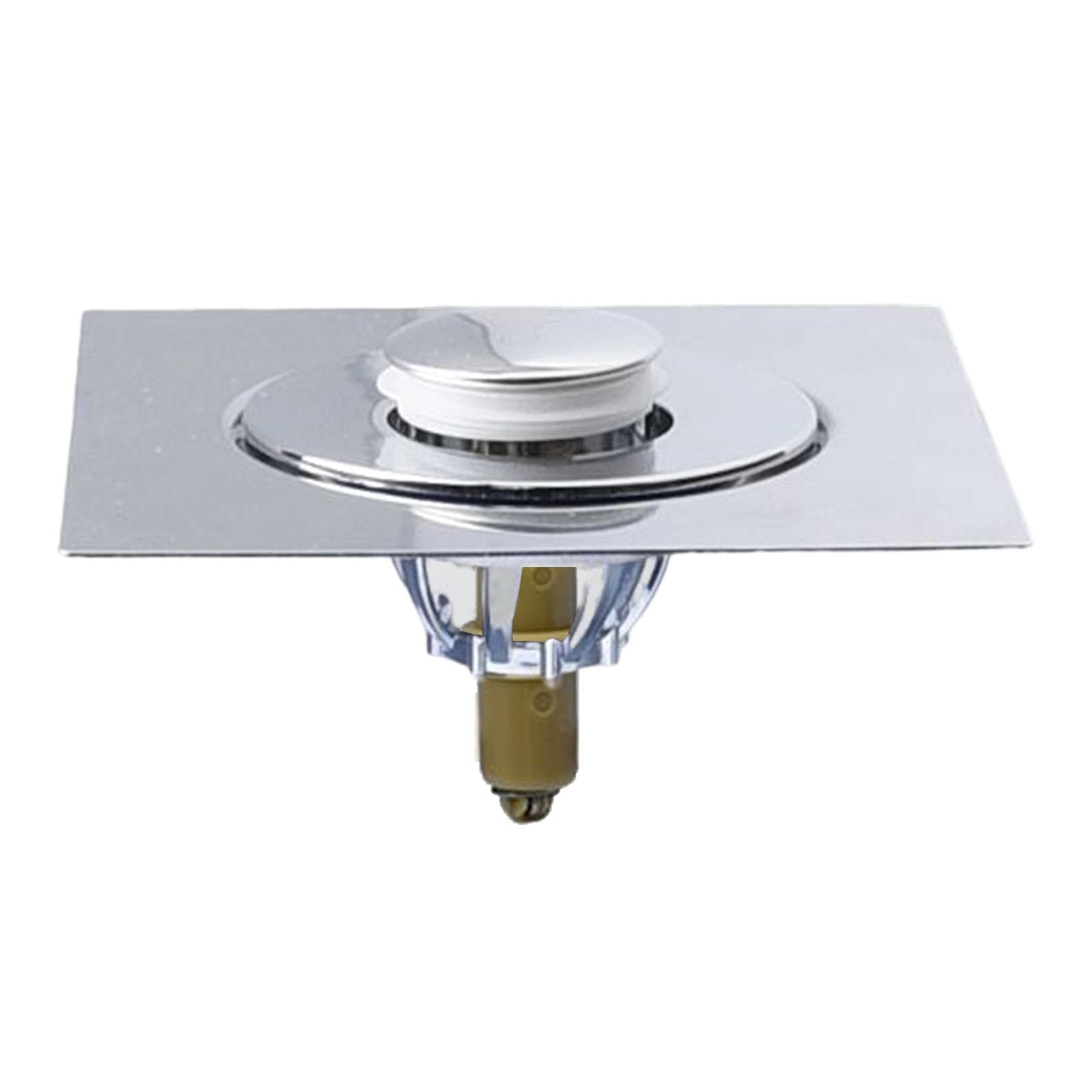 Floor Drain Backflow Preventer Shower Insert Drain Plug with Foot Pedal ...
