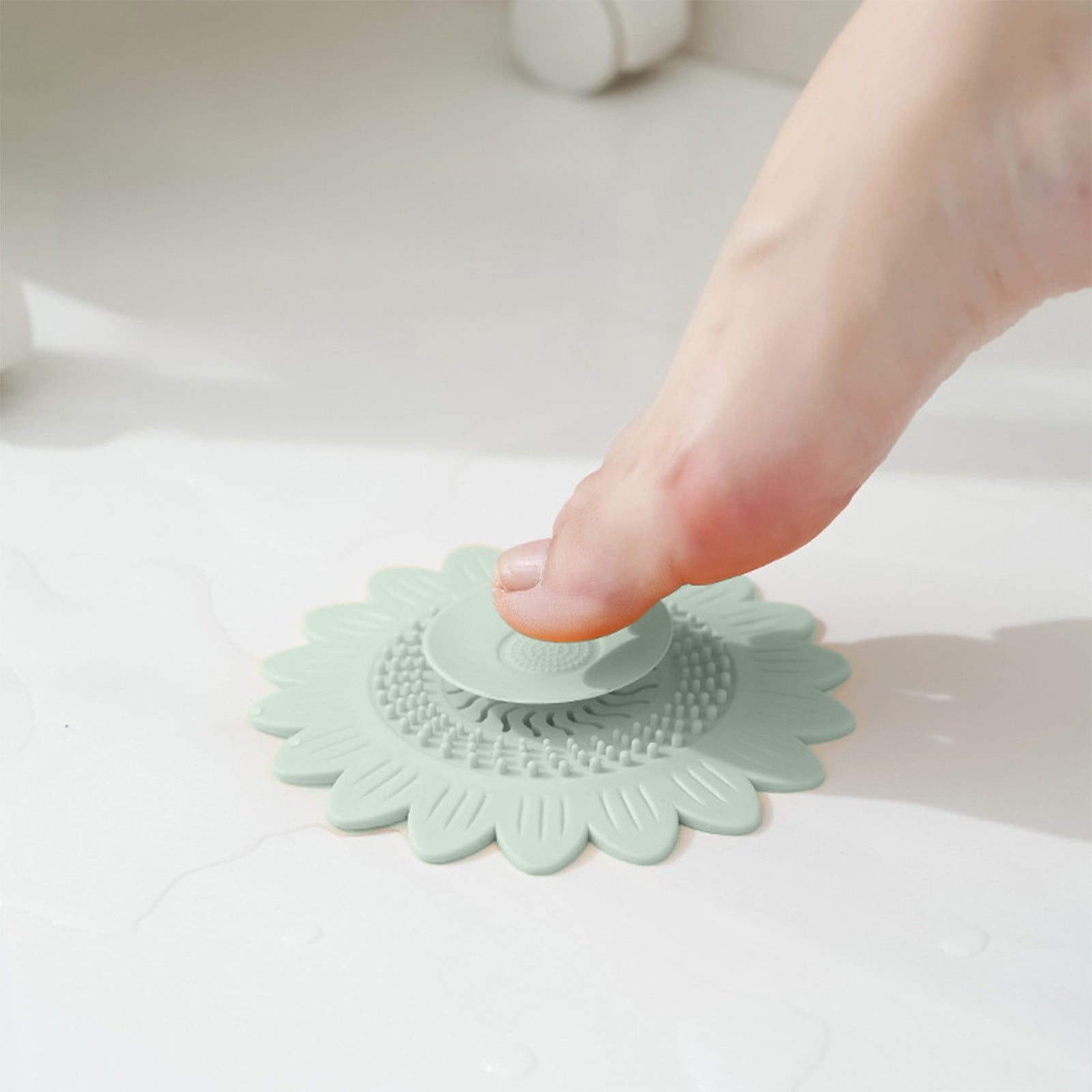 Floor Drain Cover,Odor Blocker Thickened Sealing Pad,Multi Hole Design ...