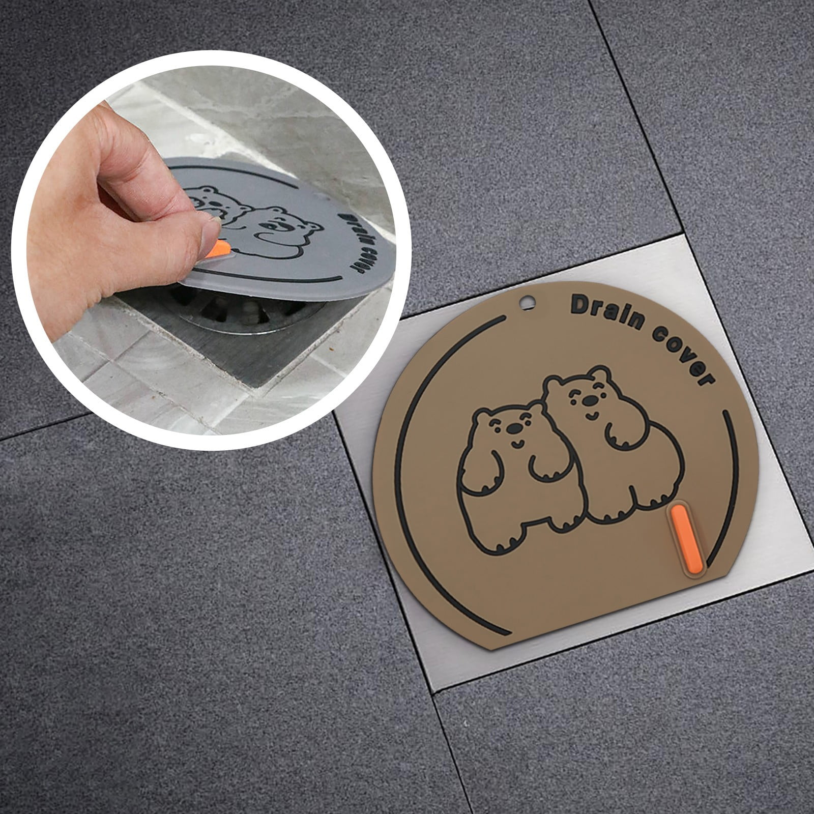 Floor Drain Deodorizer, Odor Eliminating Pad, Water-Resistant Cover ...