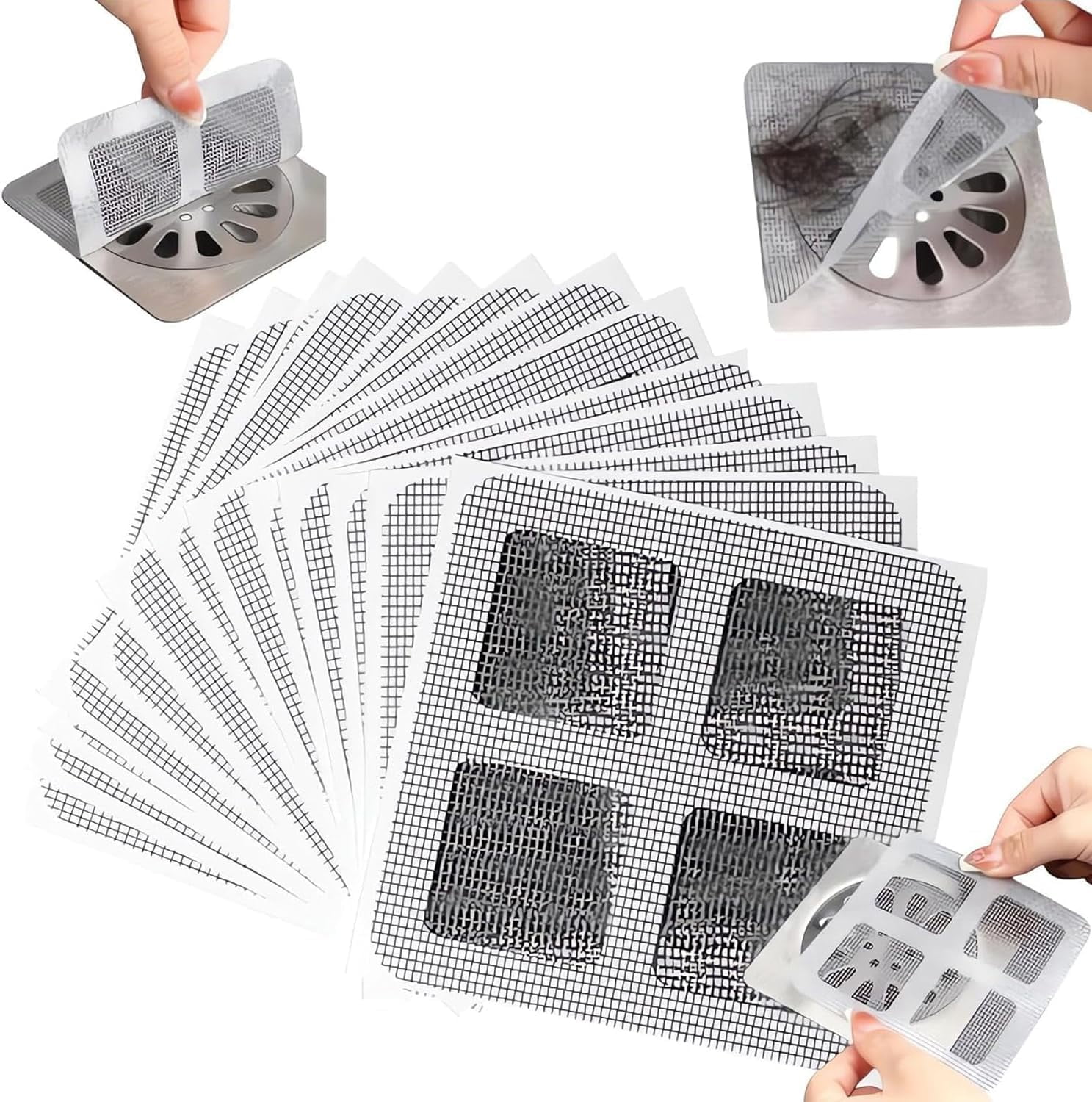 Floor Drain Sticker, 4" X 4"Disposable Floor Drain Sticker 40 PCS/Set ...