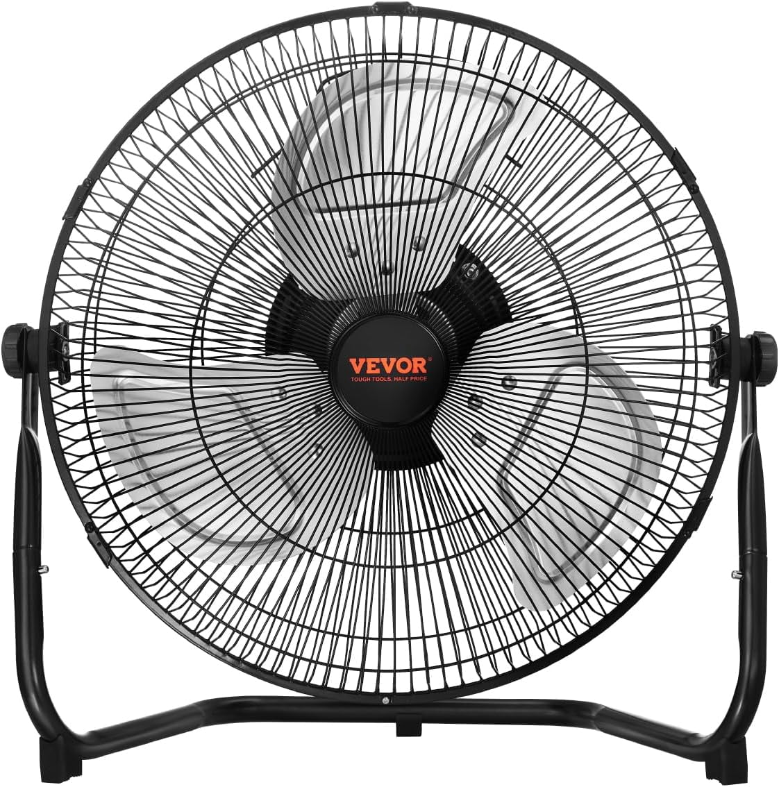 Floor Fan, 3 Speeds High Velocity Heavy Duty 14 Inch Industrial Fan ...