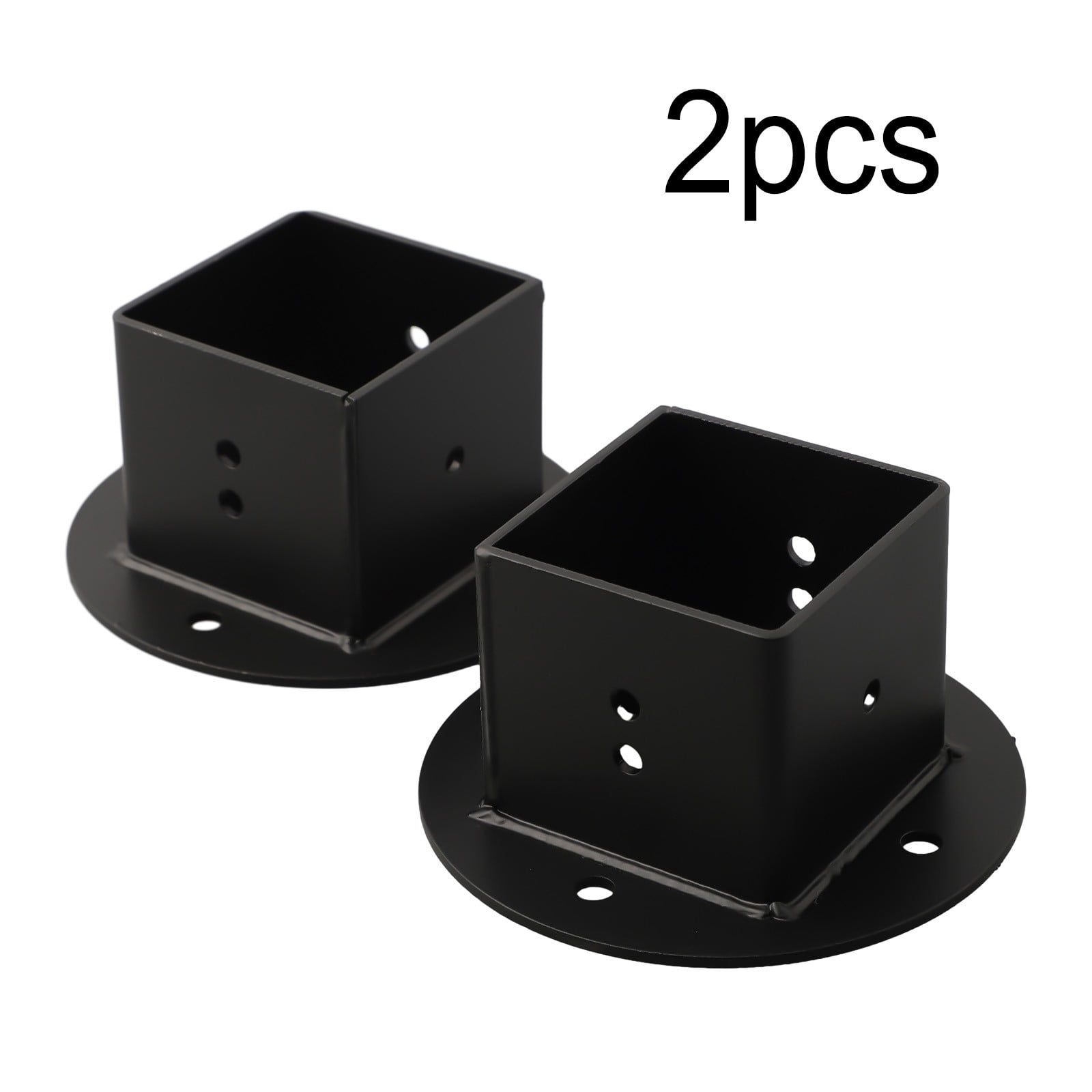 Floor Flange 2x2 Mounting Bracket Square Fence Pole Flange Base Heavy ...