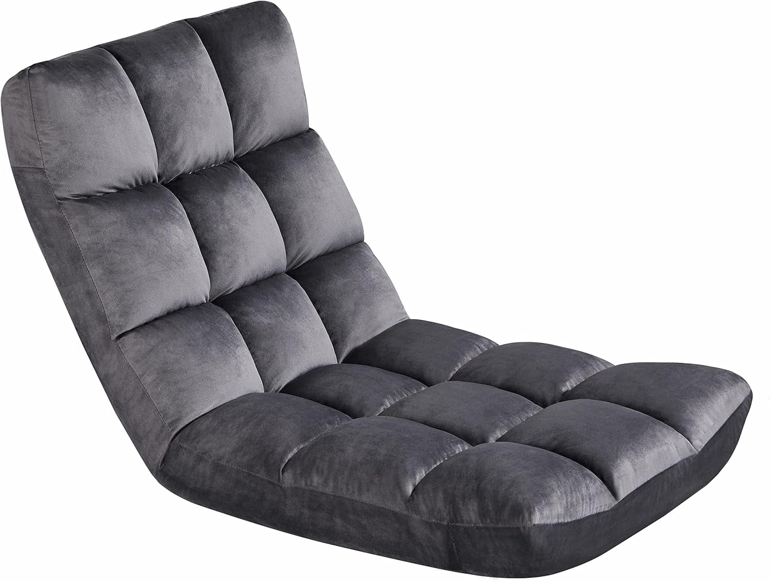 Floor Folding Chair with Back Support, Padded Folding Gaming Sofa Chair ...