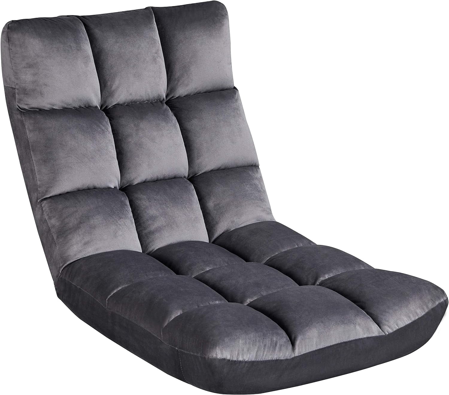 Floor Folding Chair with Back Support, Padded Folding Gaming Sofa Chair ...