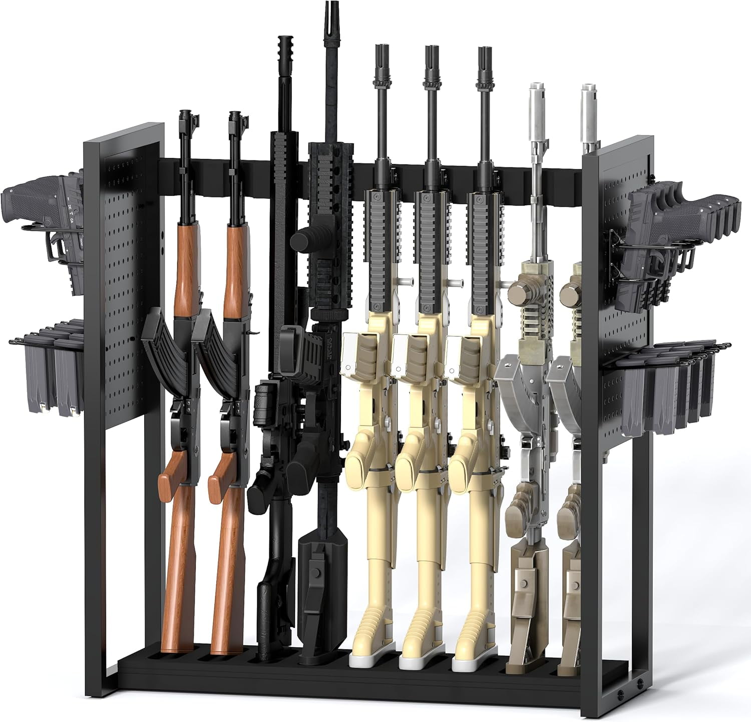 Floor Gun Rack Stand, Indoor DIY-Friendly Rifle Rack, Freestanding ...