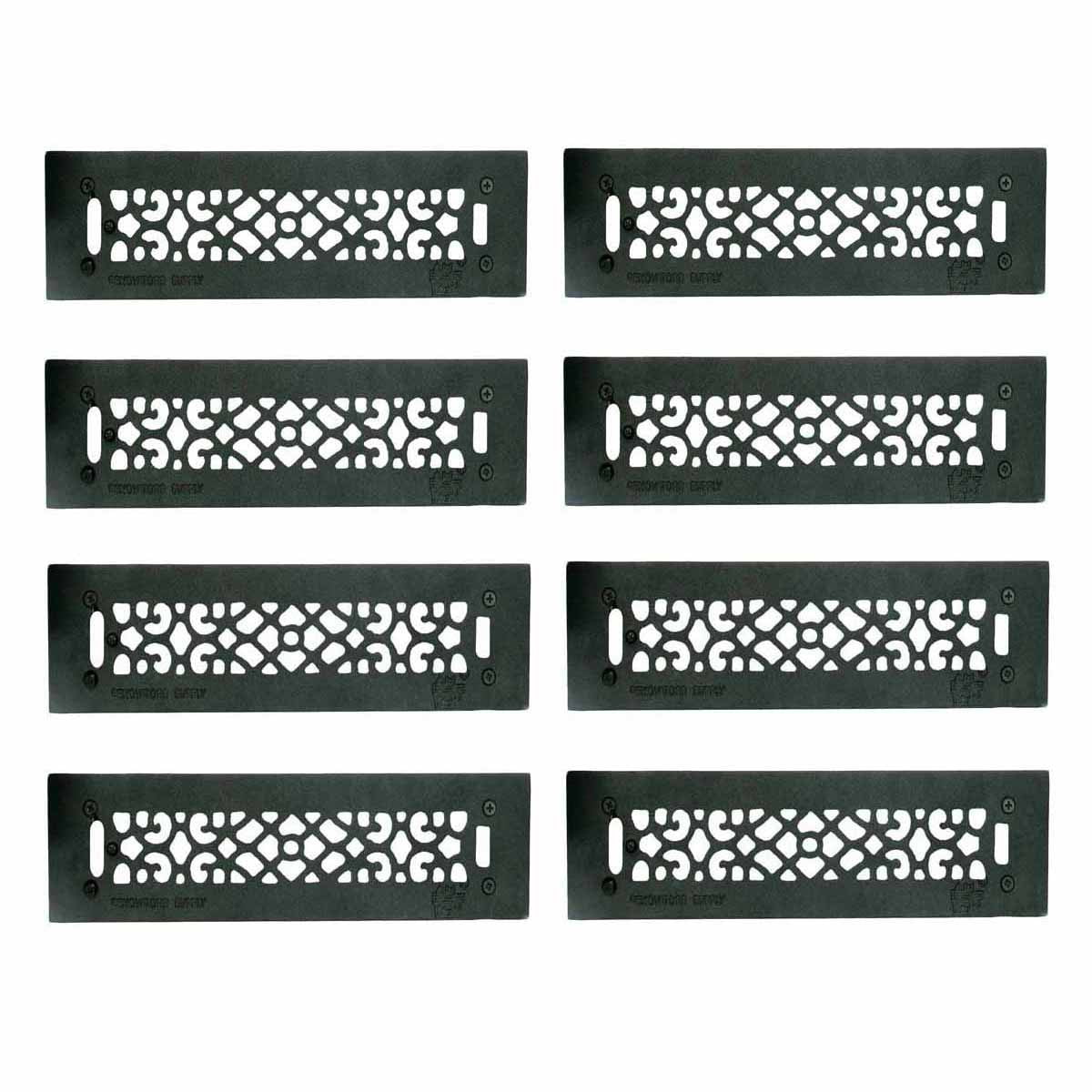 Floor Heat Register Louver Air Vent Duct Wall Mount Pack of 8 ...