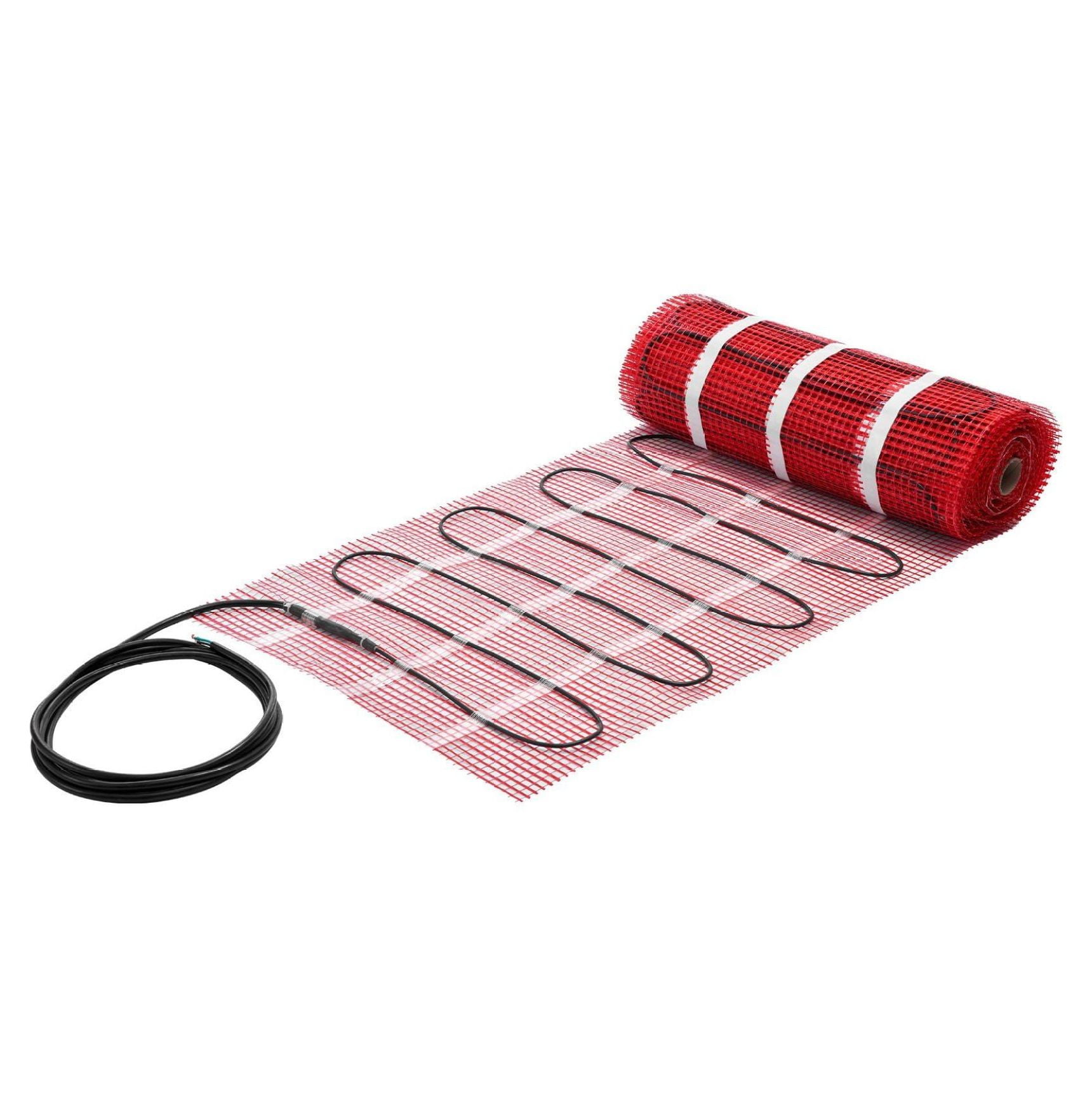 Floor Heating Mat 70 sq ft 120V Self-Adhesive Radiant Heat System with ...