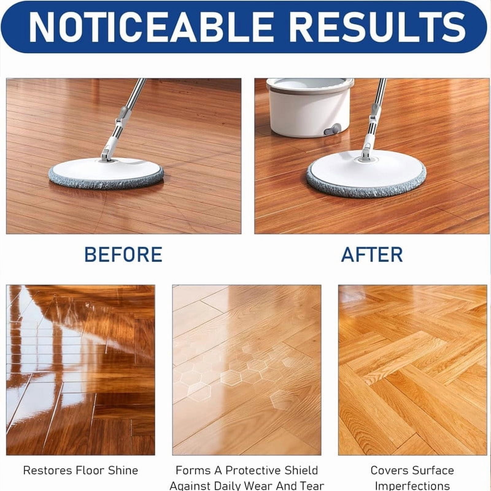 Floor High Solid Content Polish Wood Tile and Laminate Floor Restorer ...