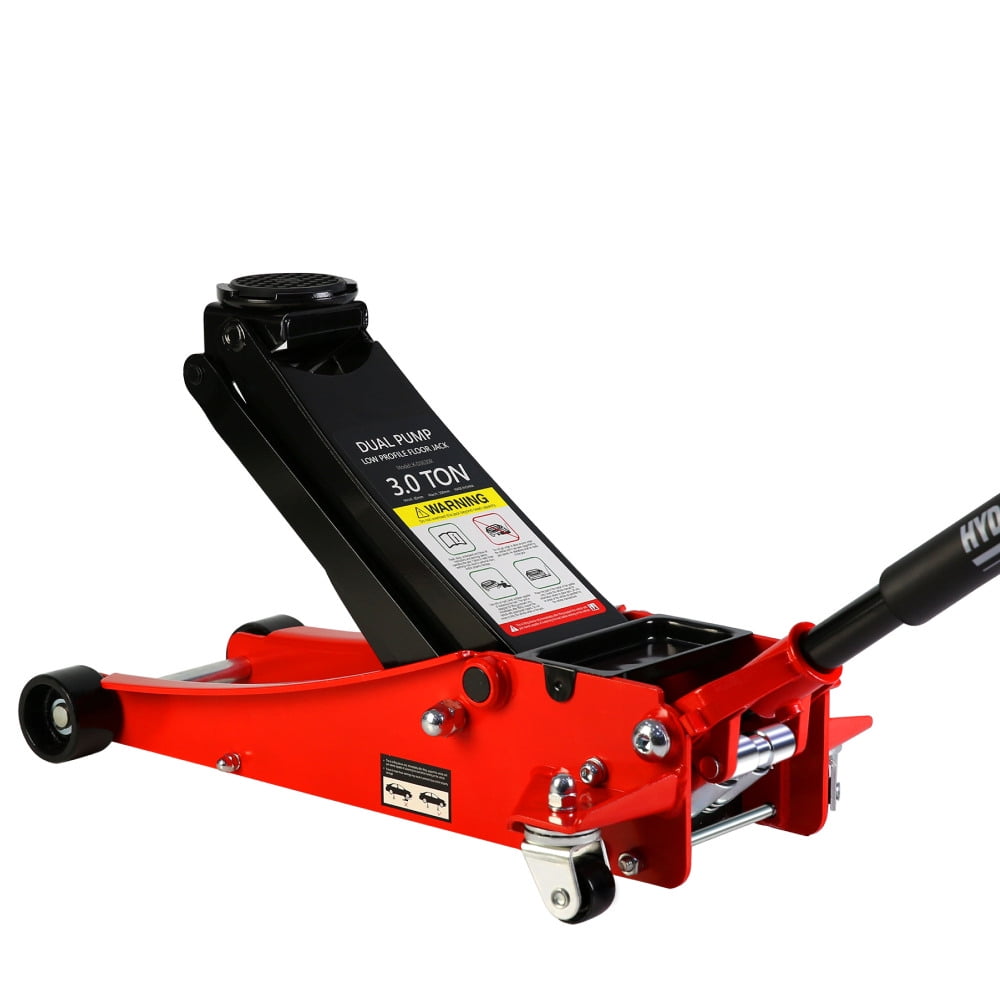 Floor Jack, 3.5 Ton Low Profile Floor Jack, Heavy-Duty Steel Racing ...