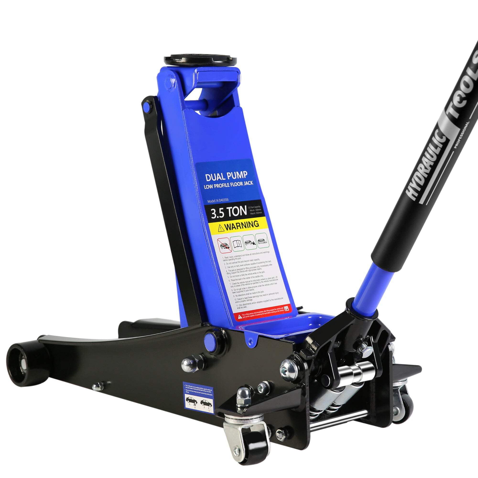 Floor Jack, 3.5 Ton Low Profile Floor Jack, Heavy Duty Steel Racing ...
