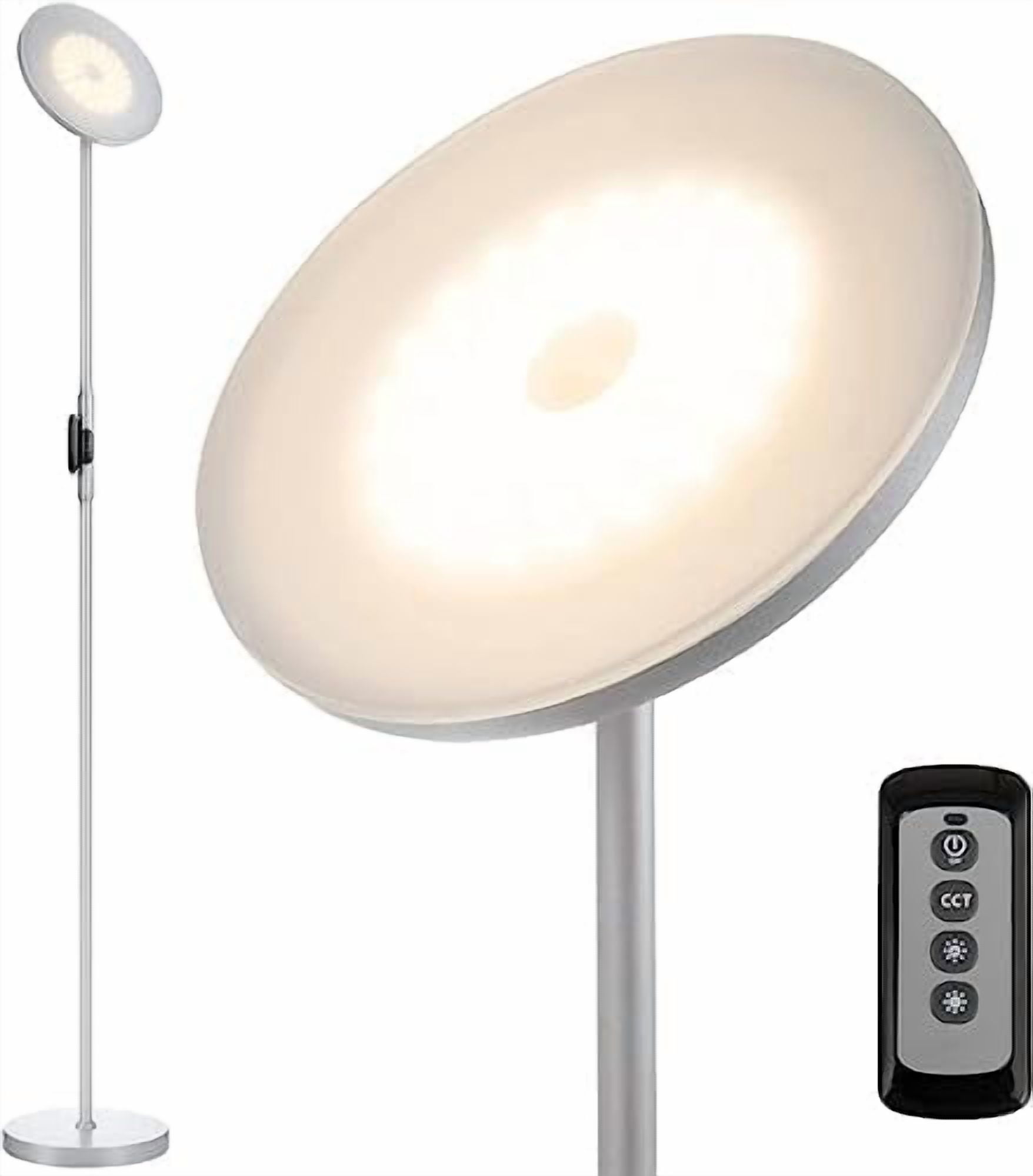 Floor Lamp,30W/2400LM Sky LED Modern Torchiere 3 Color Temperatures ...
