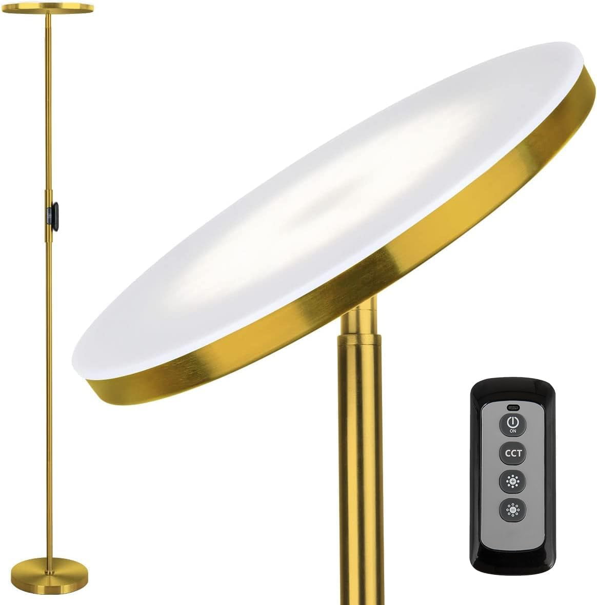 Floor Lamp,30W/2400LM Sky LED Modern Torchiere 3 Color Temperatures ...