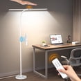 Floor Lamp, Double Gooseneck Floor Lamps for Room with Gesture & Remote ...