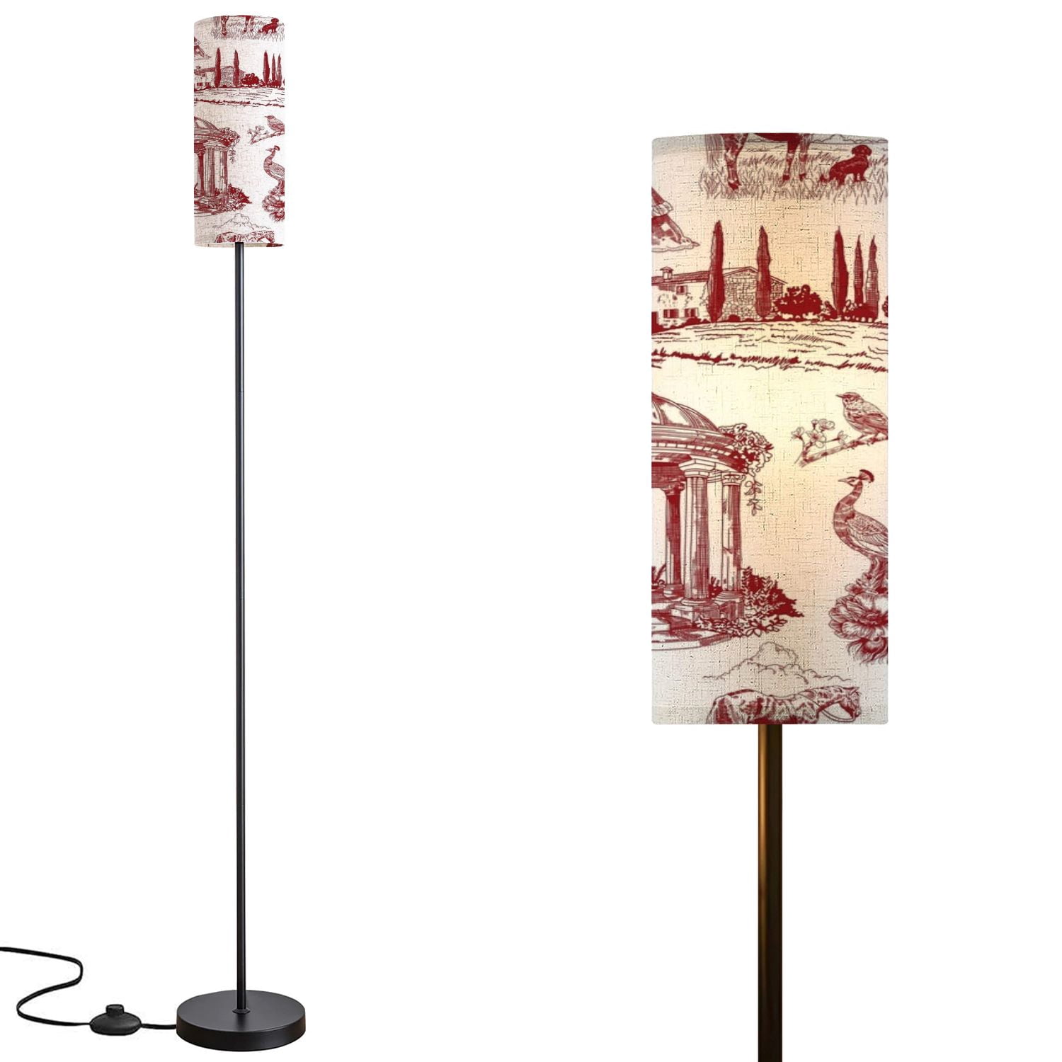 Floor Lamp for Living Room with 3 Color Temperature Abstract Victorian ...