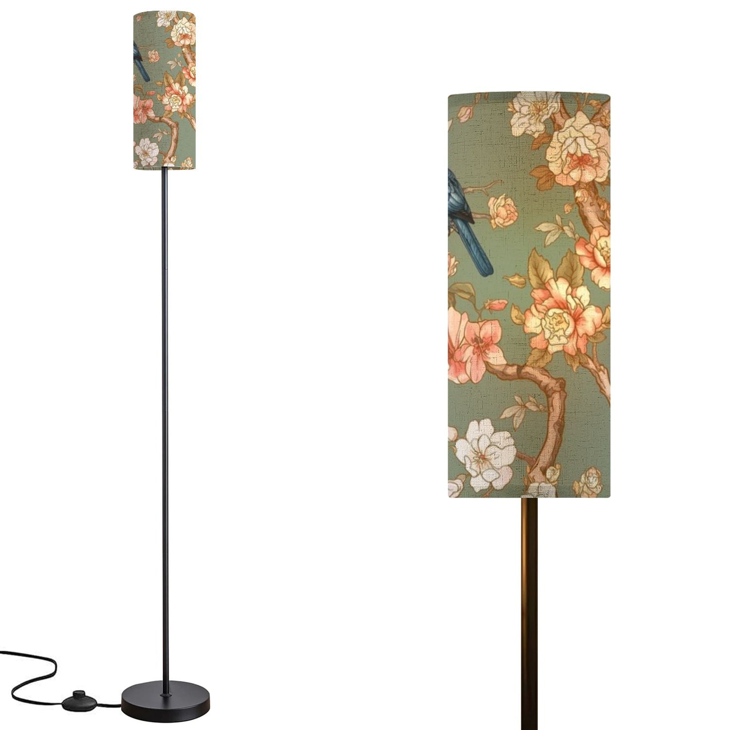 Floor Lamp for Living Room with 3 Color Temperature Blossom trees ...