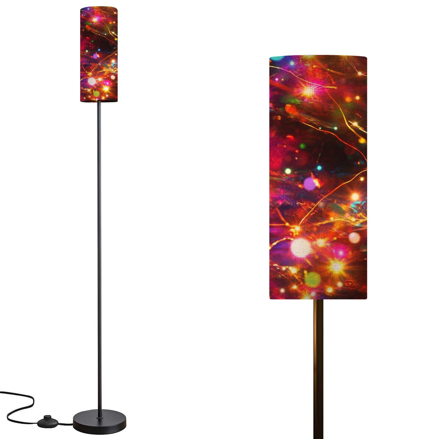 Floor Lamp for Living Room with 3 Color Temperature Colorful Flashing ...