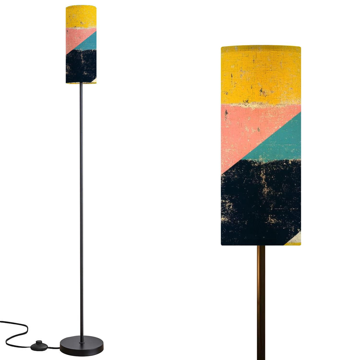 Floor Lamp for Living Room with 3 Color Temperature Complete Double ...