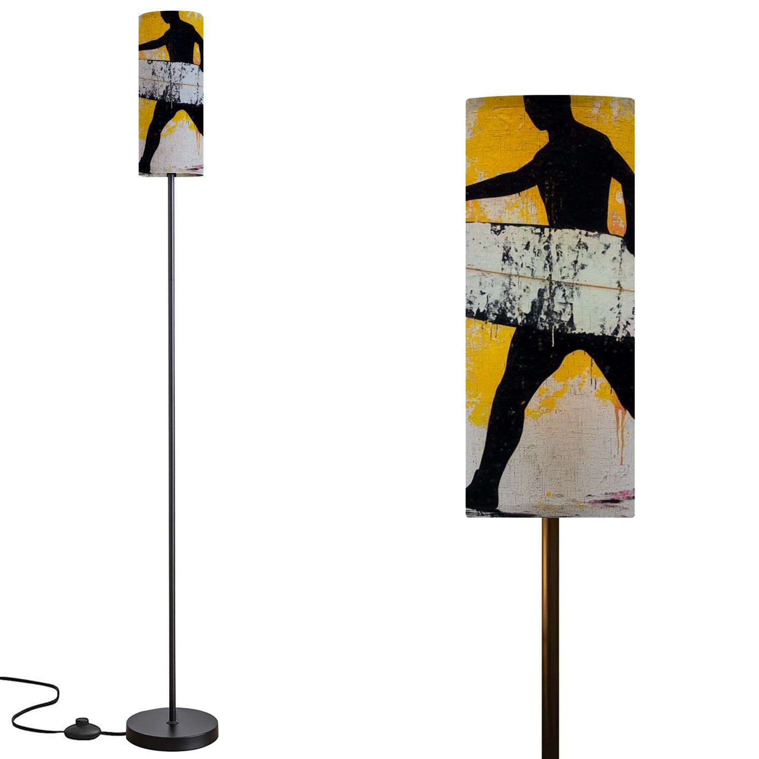 Floor Lamp for Living Room with 3 Color Temperature Complete Surfer ...
