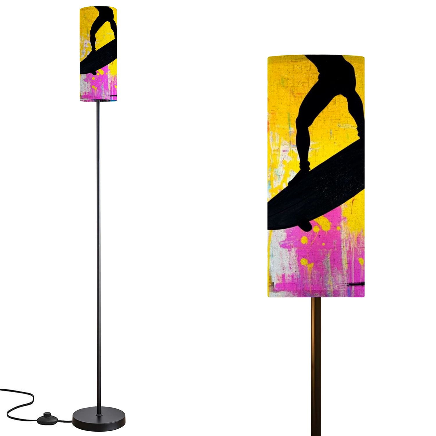 Floor Lamp for Living Room with 3 Color Temperature Complete Surfer ...