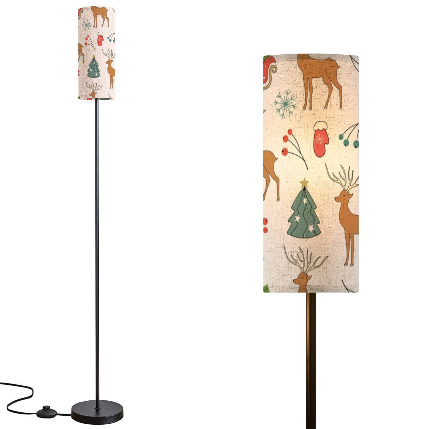 Floor Lamp for Living Room with 3 Color Temperature Funny Christmas ...