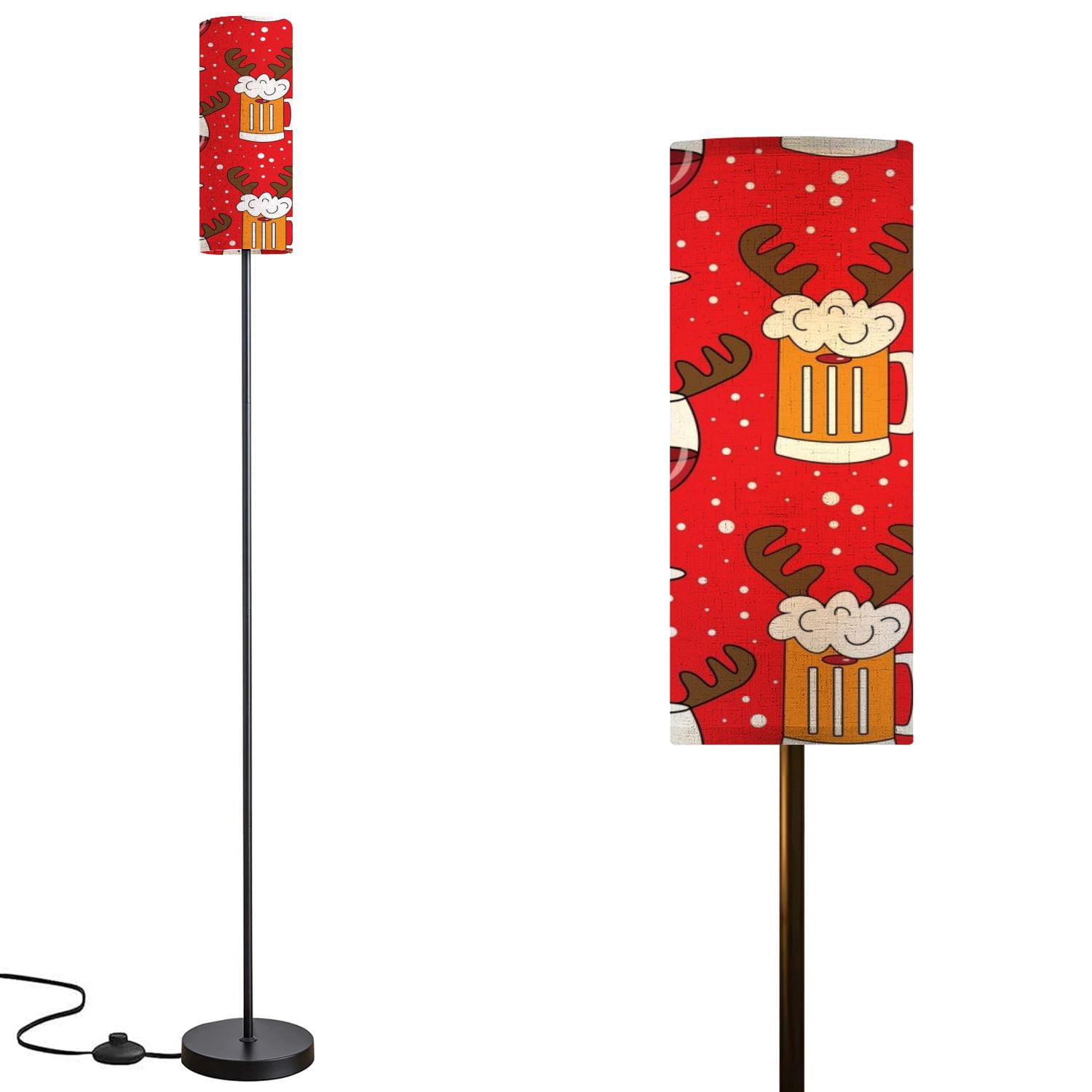 Floor Lamp for Living Room with 3 Color Temperature Funny beer mugs ...
