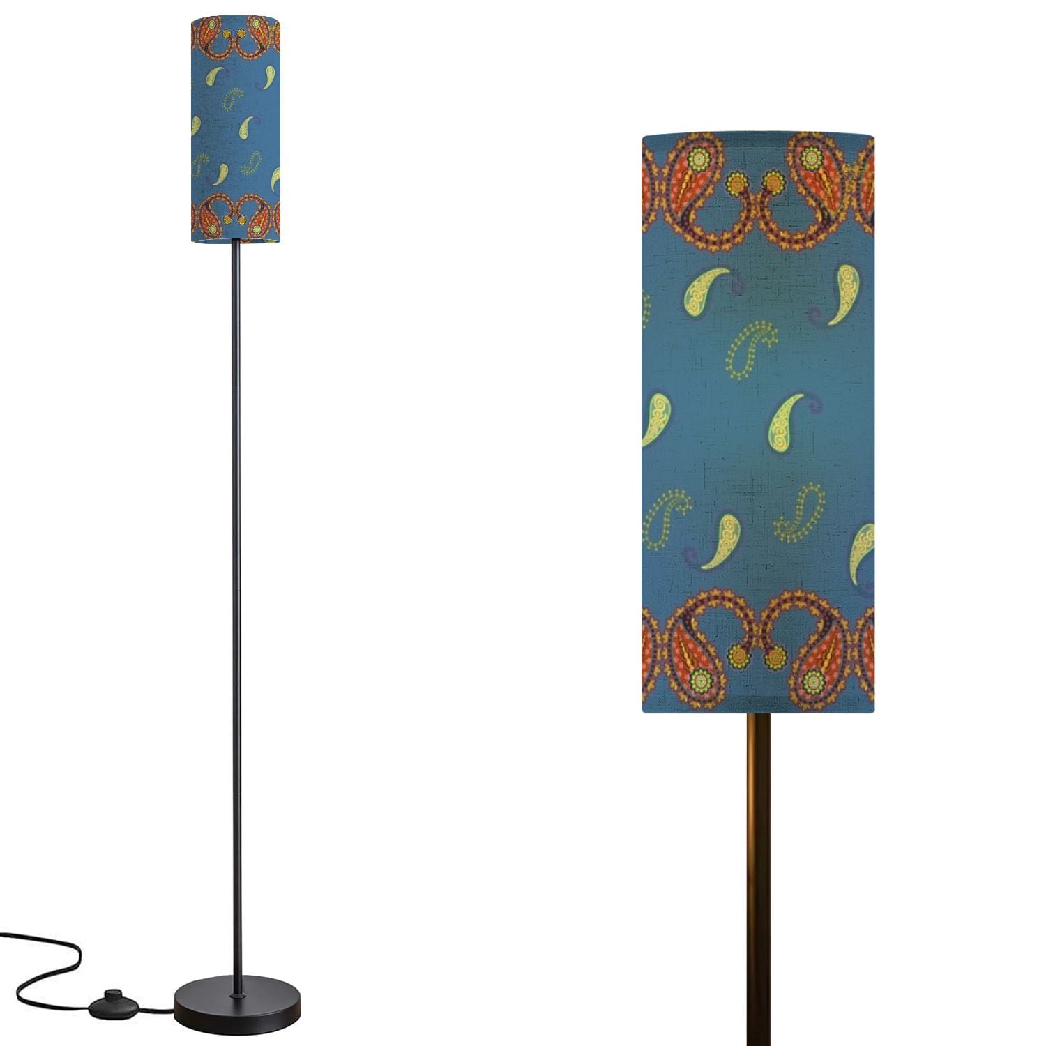 Floor Lamp for Living Room with 3 Color Temperature Red white seamless ...