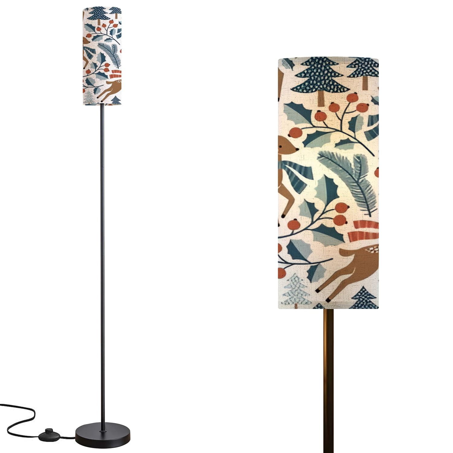 Floor Lamp for Living Room with 3 Color Temperature Seamless pattern ...