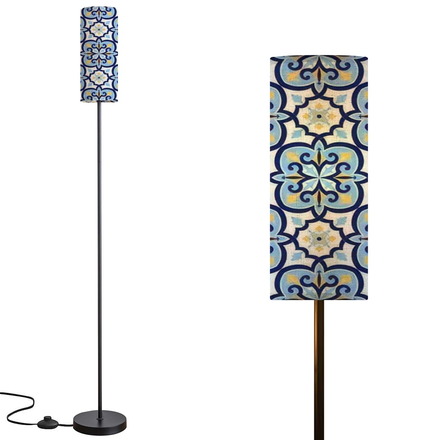 Floor Lamp for Living Room with 3 Color Temperature Spanish tile ...