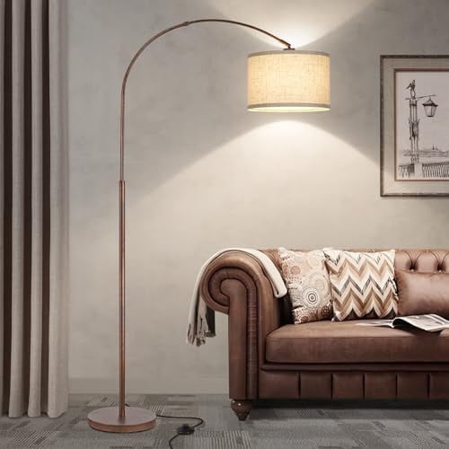 Floor Lamp for Living Room, Vintage Arc Floor Lamp with Adjustable Lamp ...