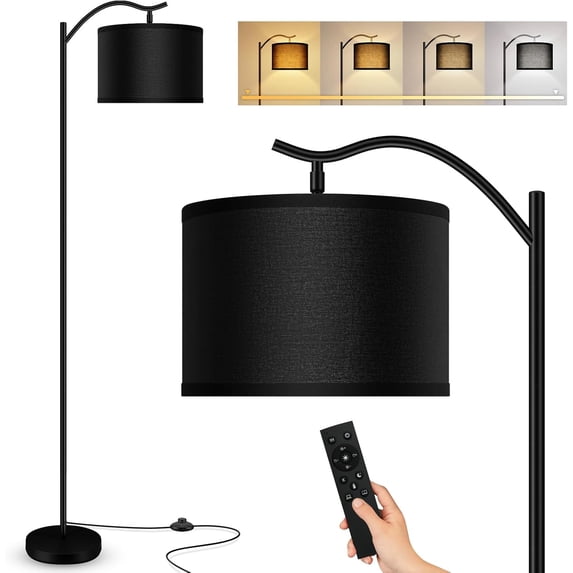 Floor Lamp for Room,Arc Floor Lamp with Remote Control,Stepless ...
