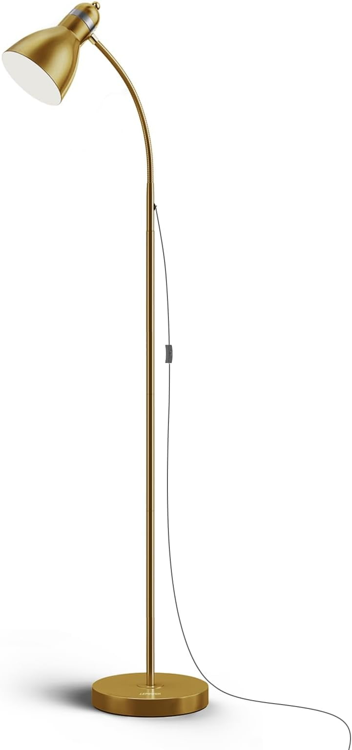 Floor Lamp, Standing Lamp with Adjustable Gooseneck, Heavy Base ...