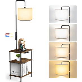 Side Table Lamp Combo