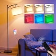 Floor Lamp With Smart Light Bulb Rgb + Color Temperatures Bright ...