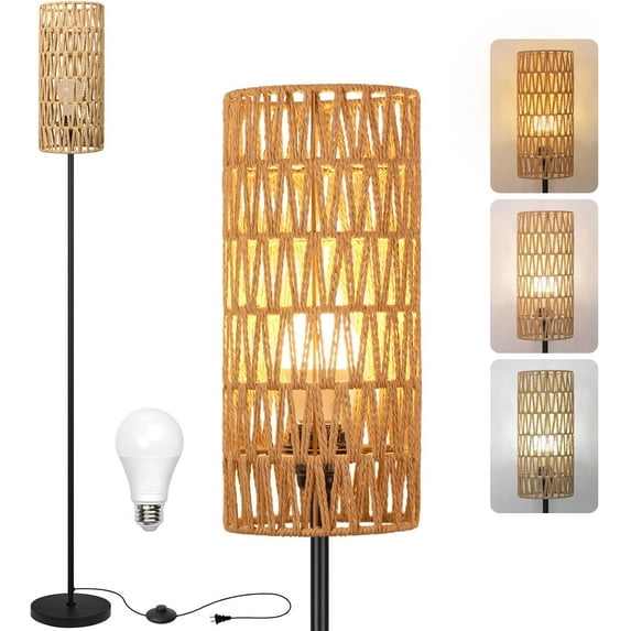 Floor Lamp for Living Room,Farmhouse Floor lamp,Modern Standing lamp ...