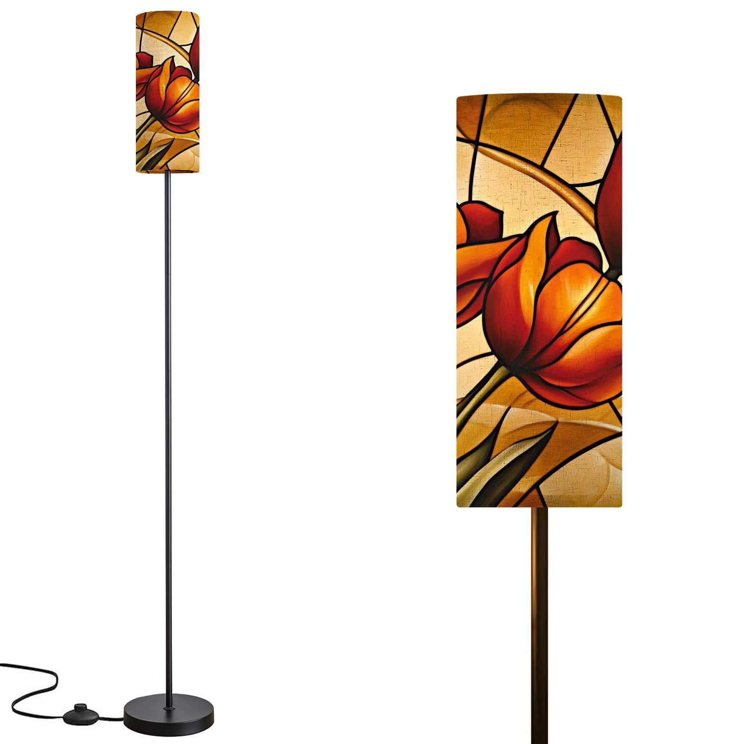 Floor Lamp for Living Room with 3 Color Temperature Flowes Flower ...