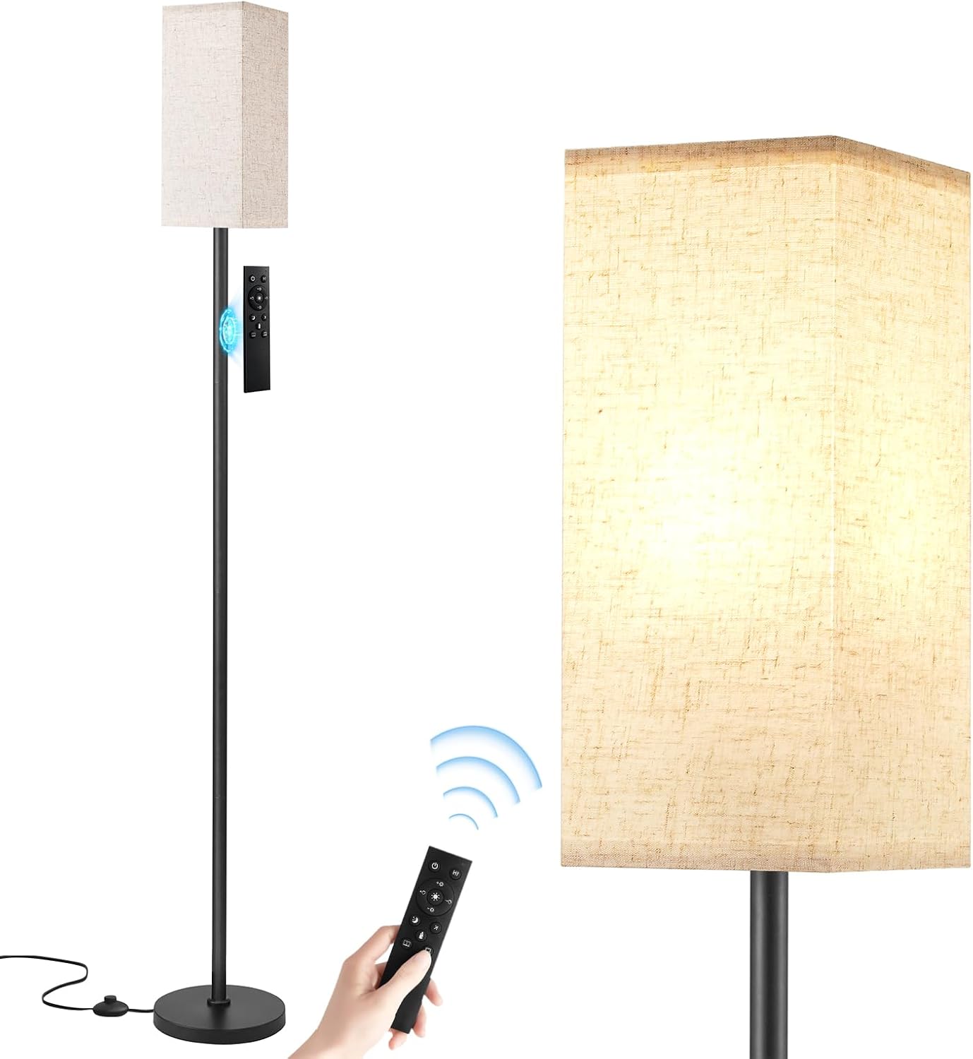 Floor Lamps for Living Room, 64" Modern Floor Lamp with Remote Control ...
