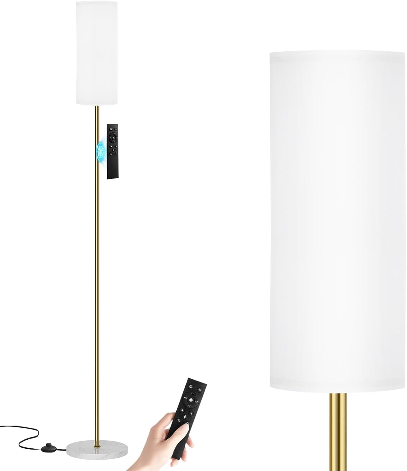 Floor Lamps for Living Room, 64" Modern Floor Lamp with Remote Control ...